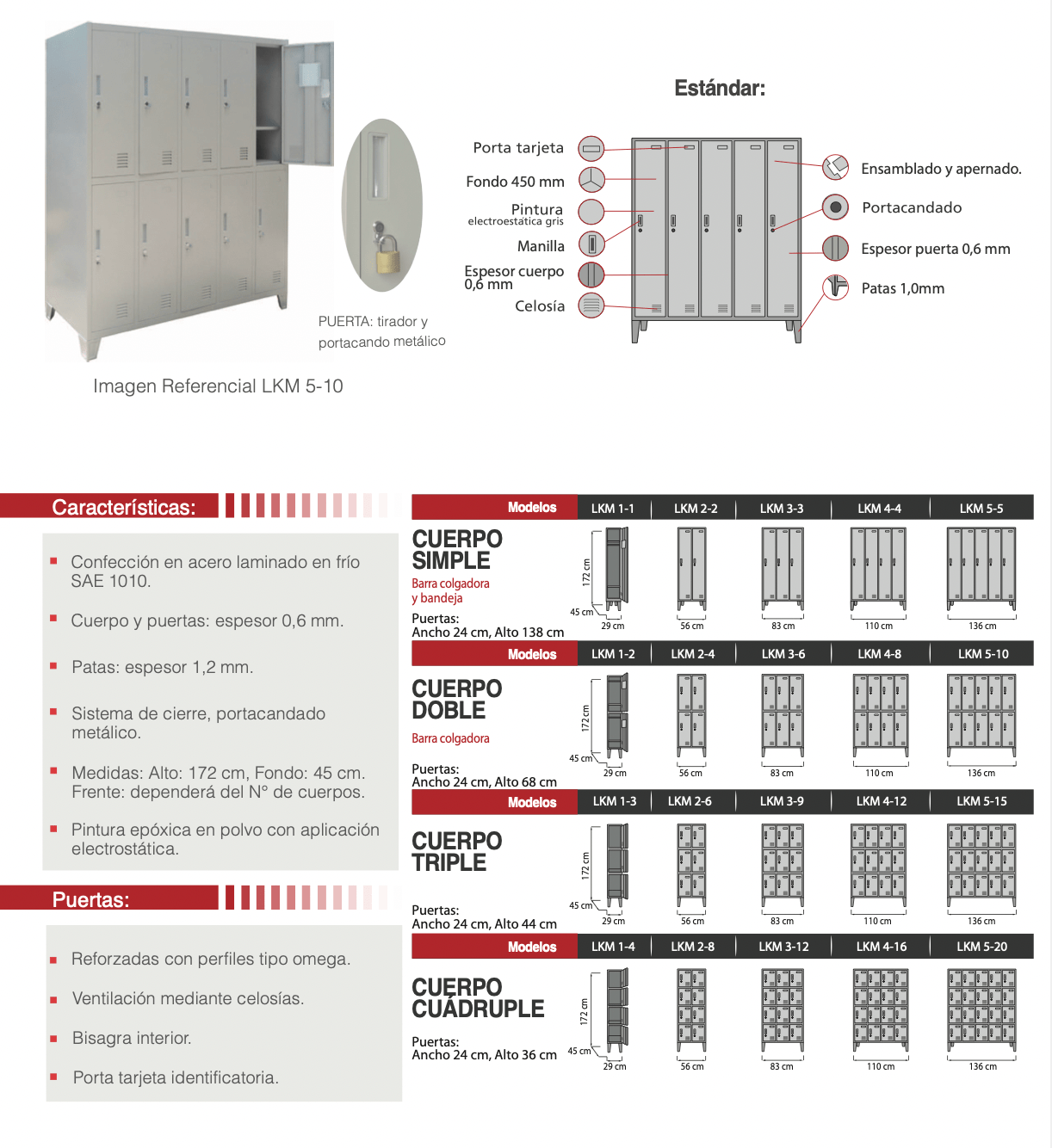 Locker metalico 3 cuerpos 3-12 | Ziegler Solutions
